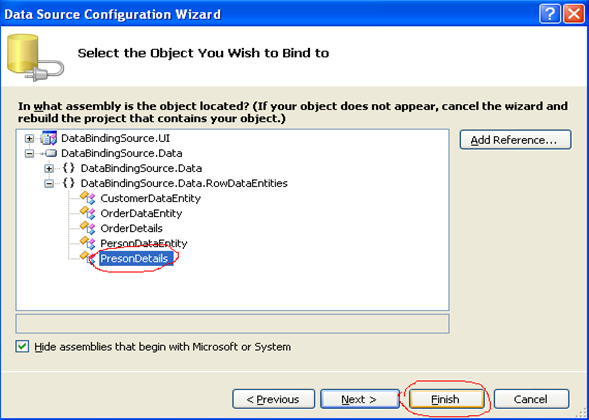 Design Codes: Data Binding of Business Objects in Visual Studio .NET 2005/8